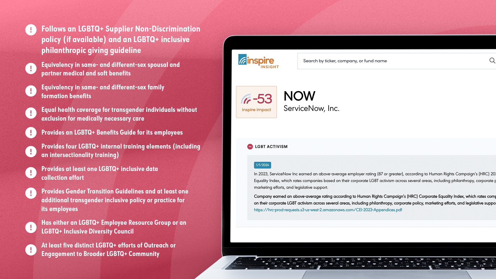 Holding the Line Against Corporate LGBT Activism — Inspire Investing