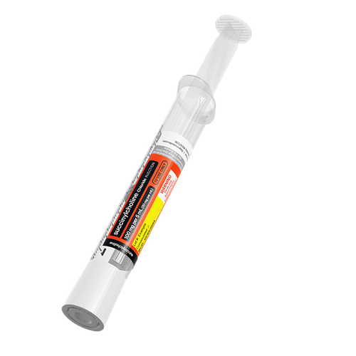 succinylcholine Chloride Injection, 20 mg/mL (100mg/5mL), in a 10 mL ...