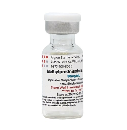 methylPREDNISolone acetate Injection Suspension, 80 mg/mL (80mg/1mL ...