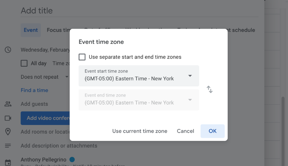 What are Time Zones in Calendars?