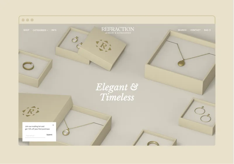 Refraction | Webflow Jewellery Template