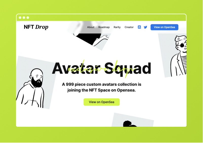 NFT Drop | Webflow NFT Template