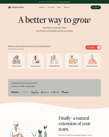 Supportninja | Webflow Inspiration