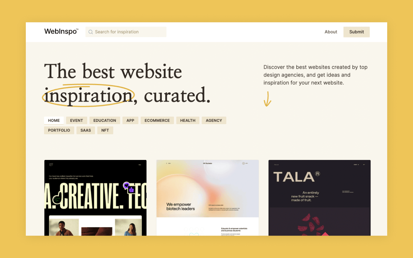 Inspiration | Webflow Directory Template