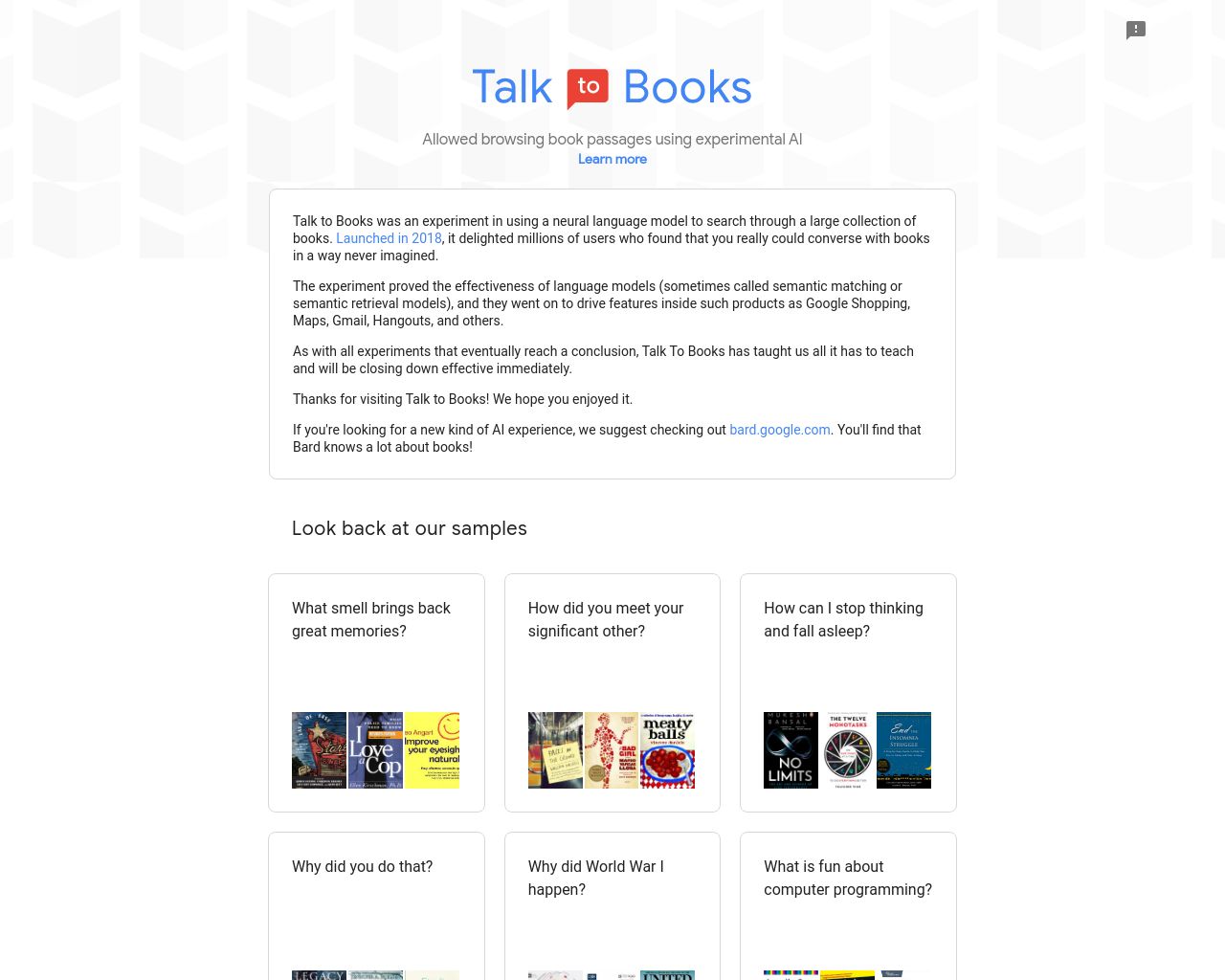 Talk to Books