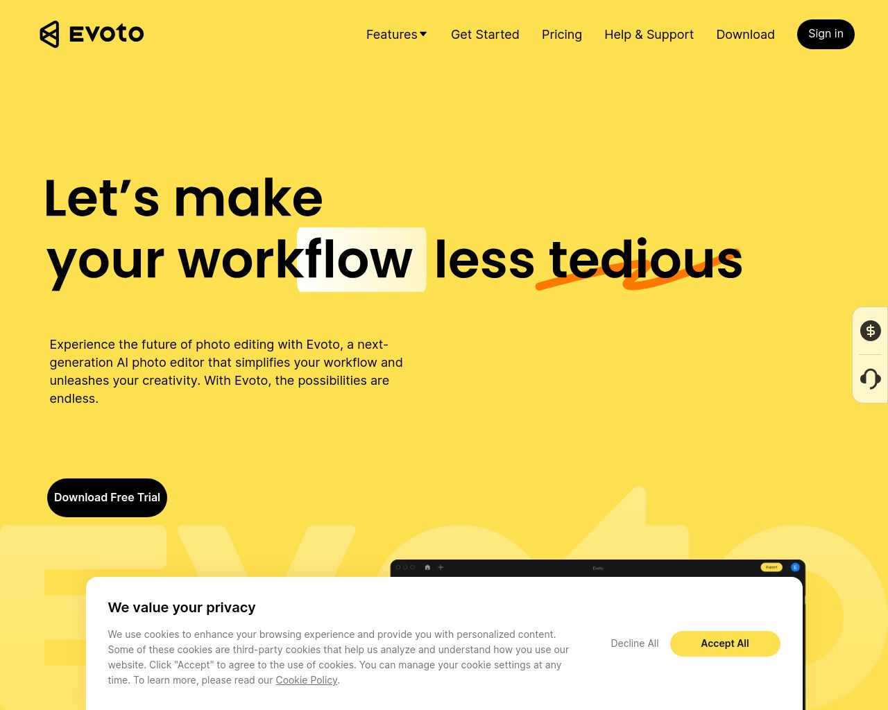 EVOTO, AI-powered Photo Editor