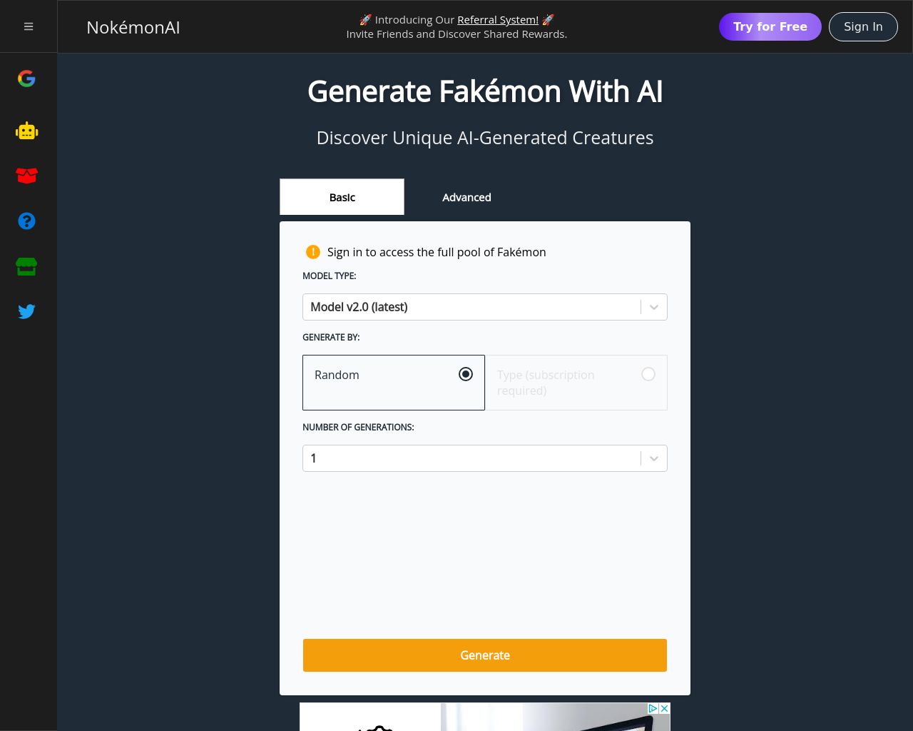 Generate Fakemon Using Ai