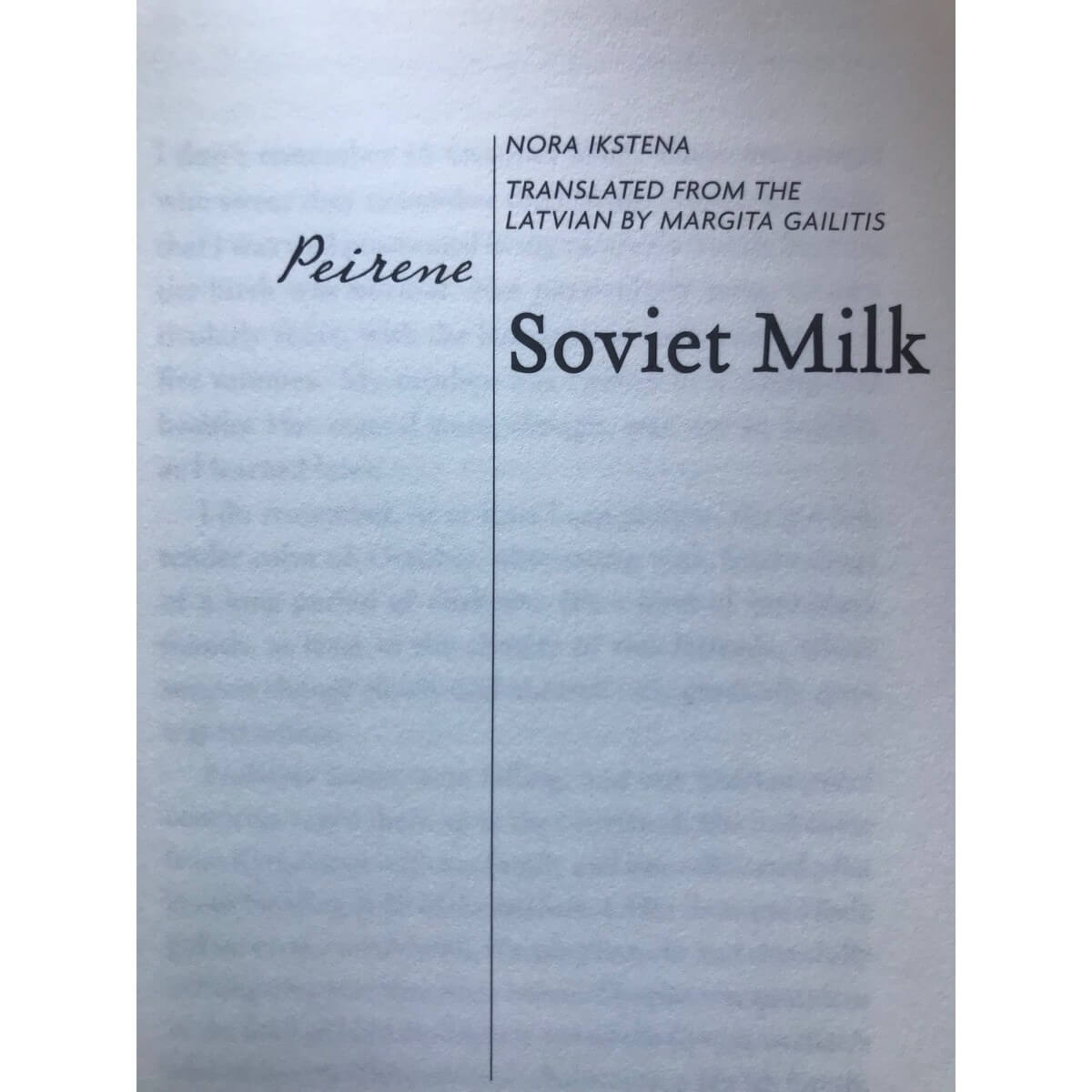 Soviet Milk