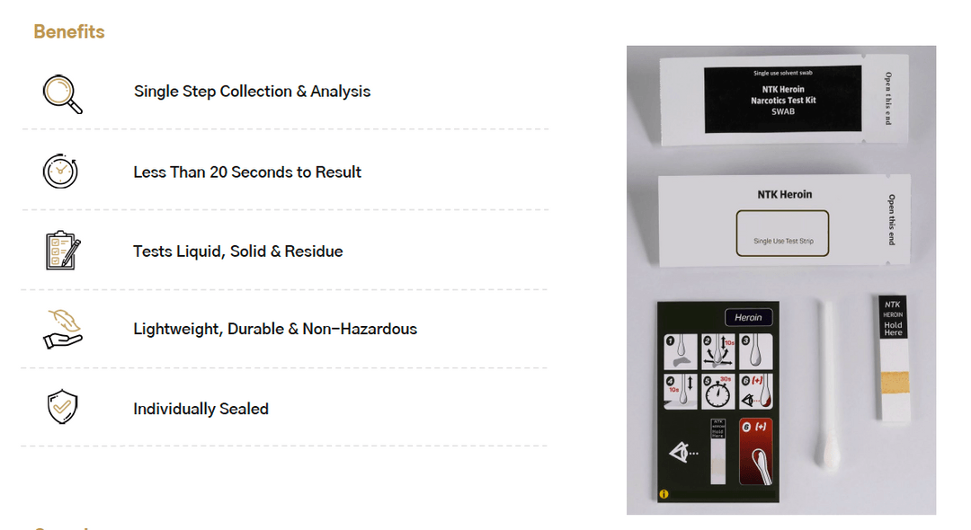 Heroin Test Kit - 25 Pack