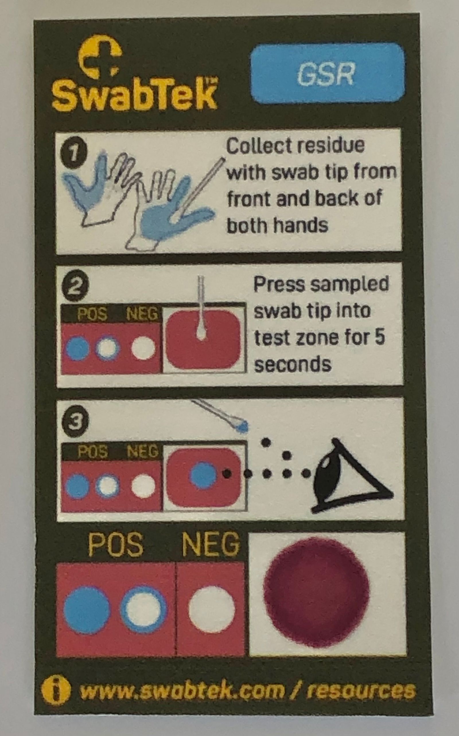 Gunshot Residue Test Kit - 25 Pack