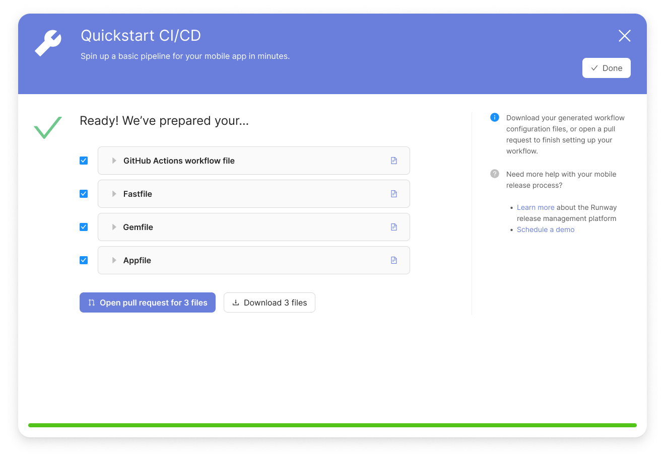 Quickstart CI/CD by Runway