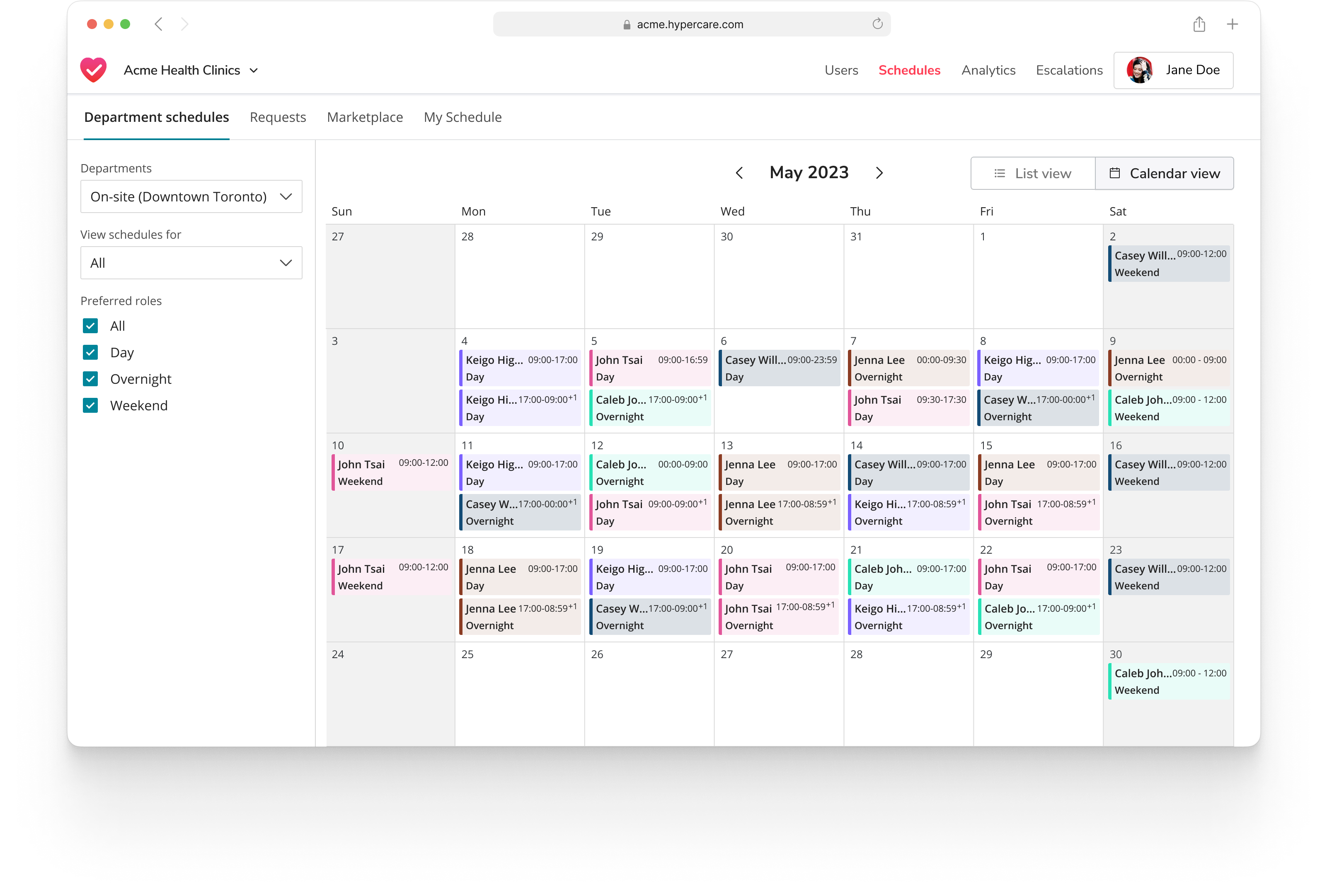Hypercare vs. TigerConnect