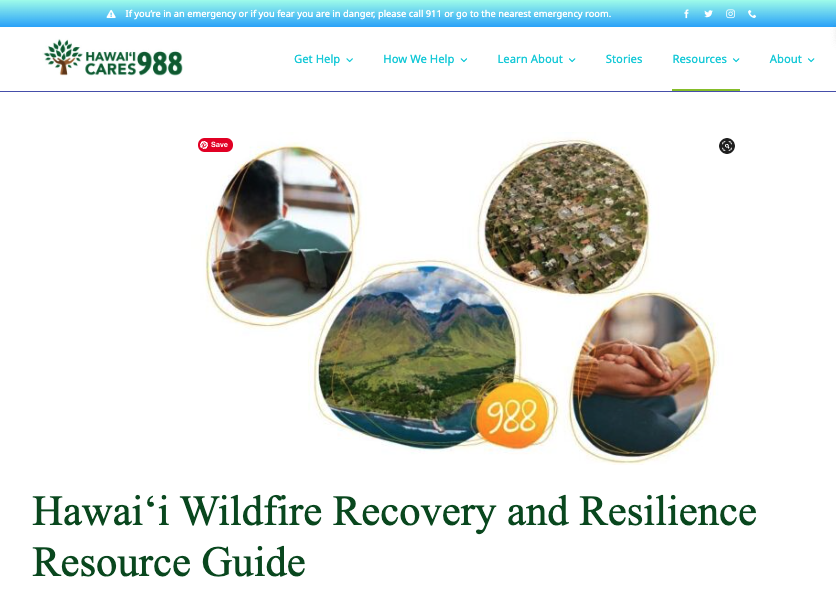 Resource: Hawai‘i CARES 988