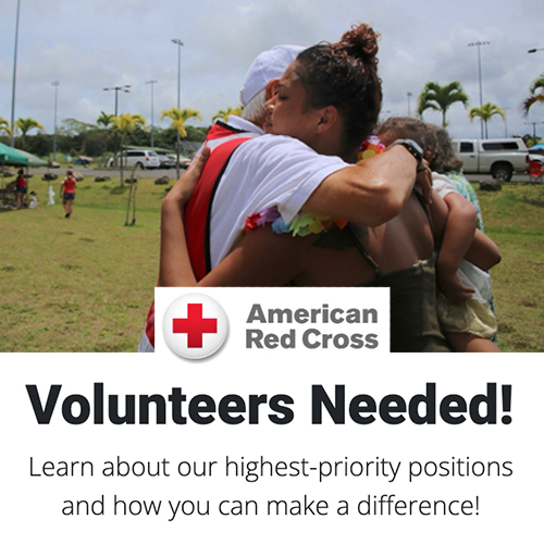 Resource: Volunteer for needed positions with the American Red Cross