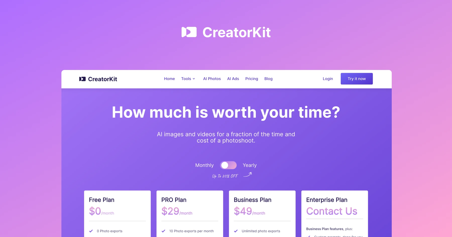 Pricing - CreatorKit