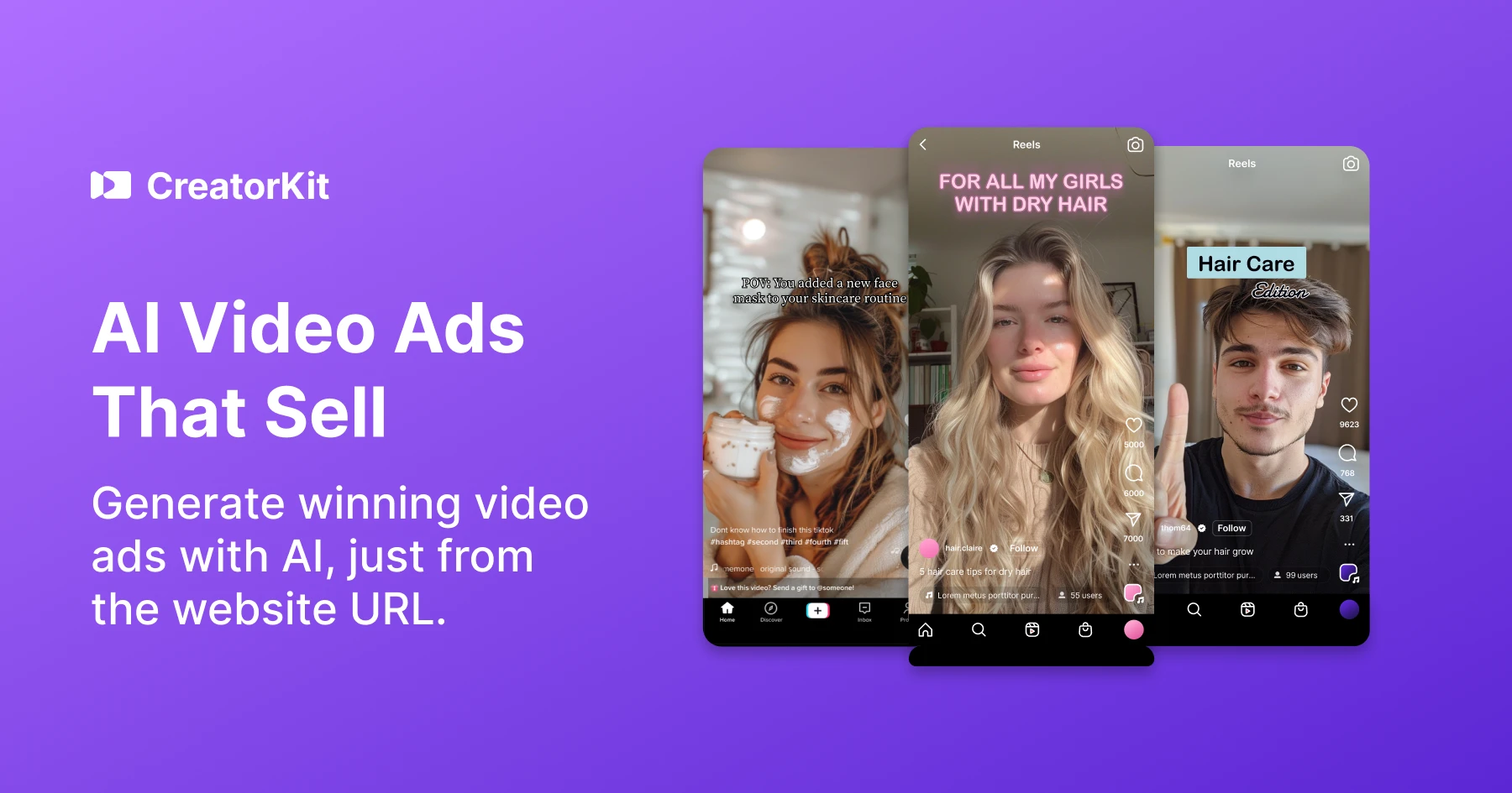 AI Video Ads - Generate winning ads just from the URL.
