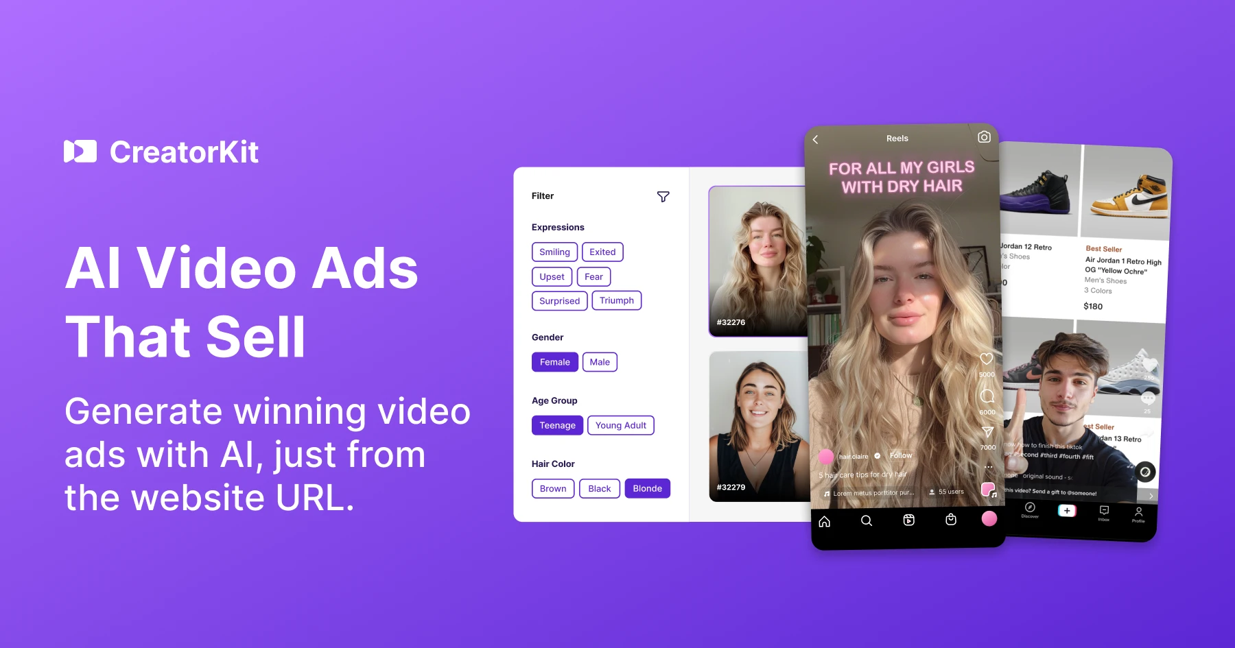 AI Video Ads - Generate winning ads just from the URL.