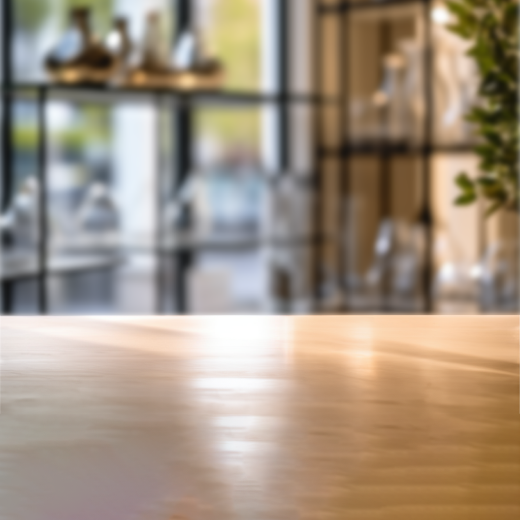 Product photography with AI - Free Glass shelf in a shopwindow ...