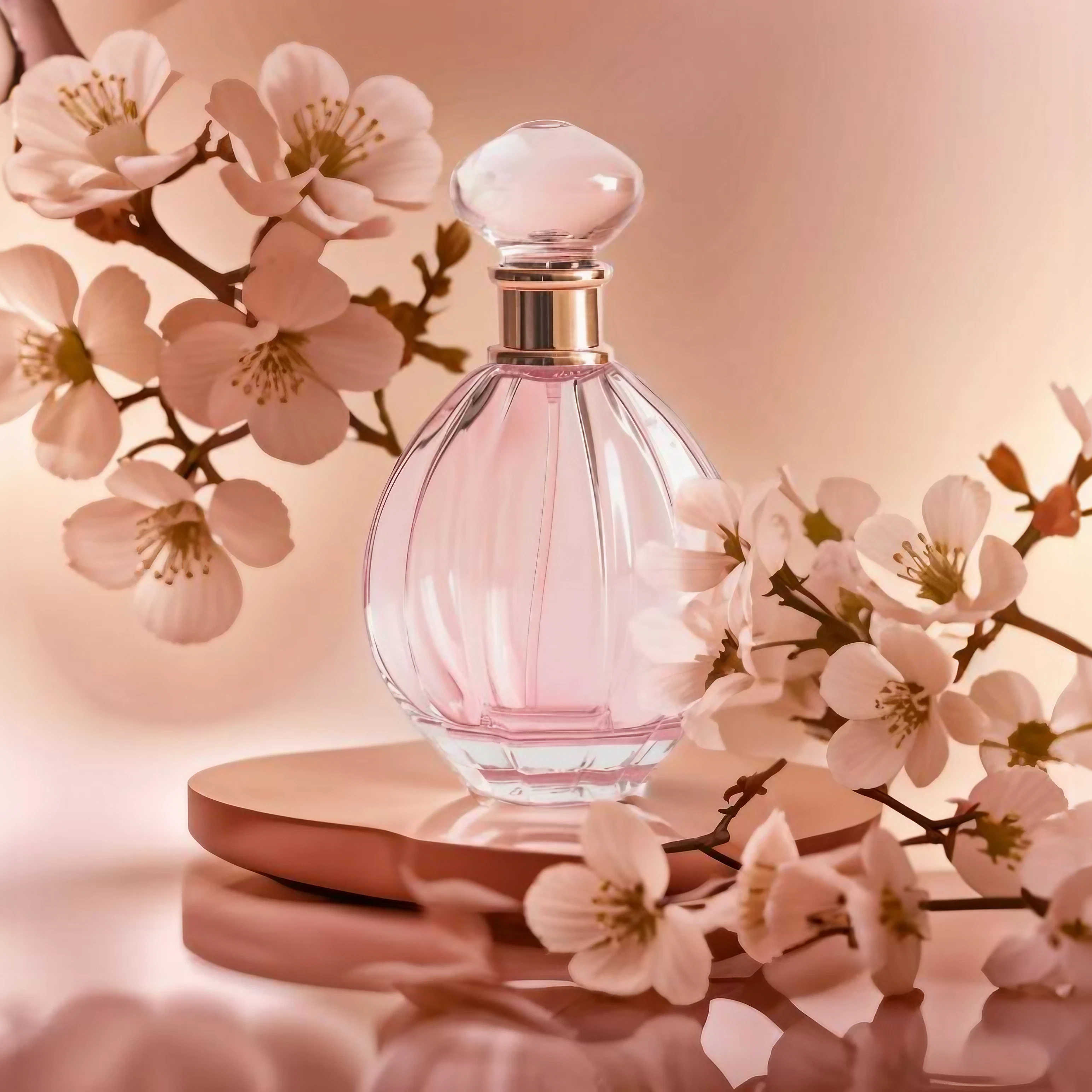 Product photography with AI - Free Cherry blossom podium AI background ...