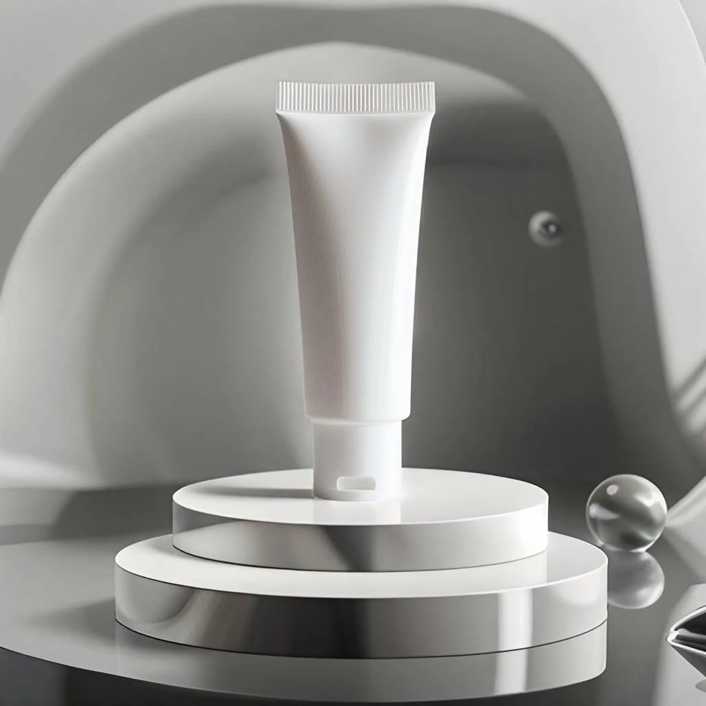 Product photography with AI - Free Podium 3D Photo Prop prompt for Skincare