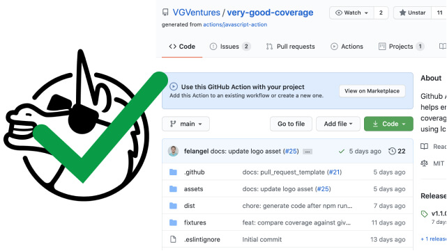 Enforce 100% code coverage with Very Good Coverage