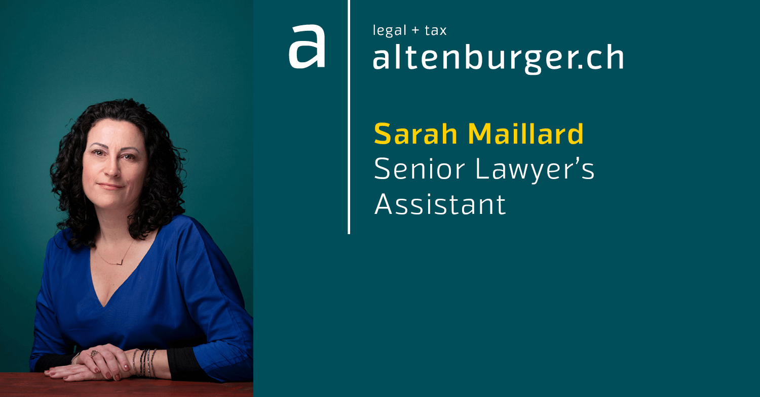 Sarah Maillard, Senior Lawyer's Assistant at Altenburger