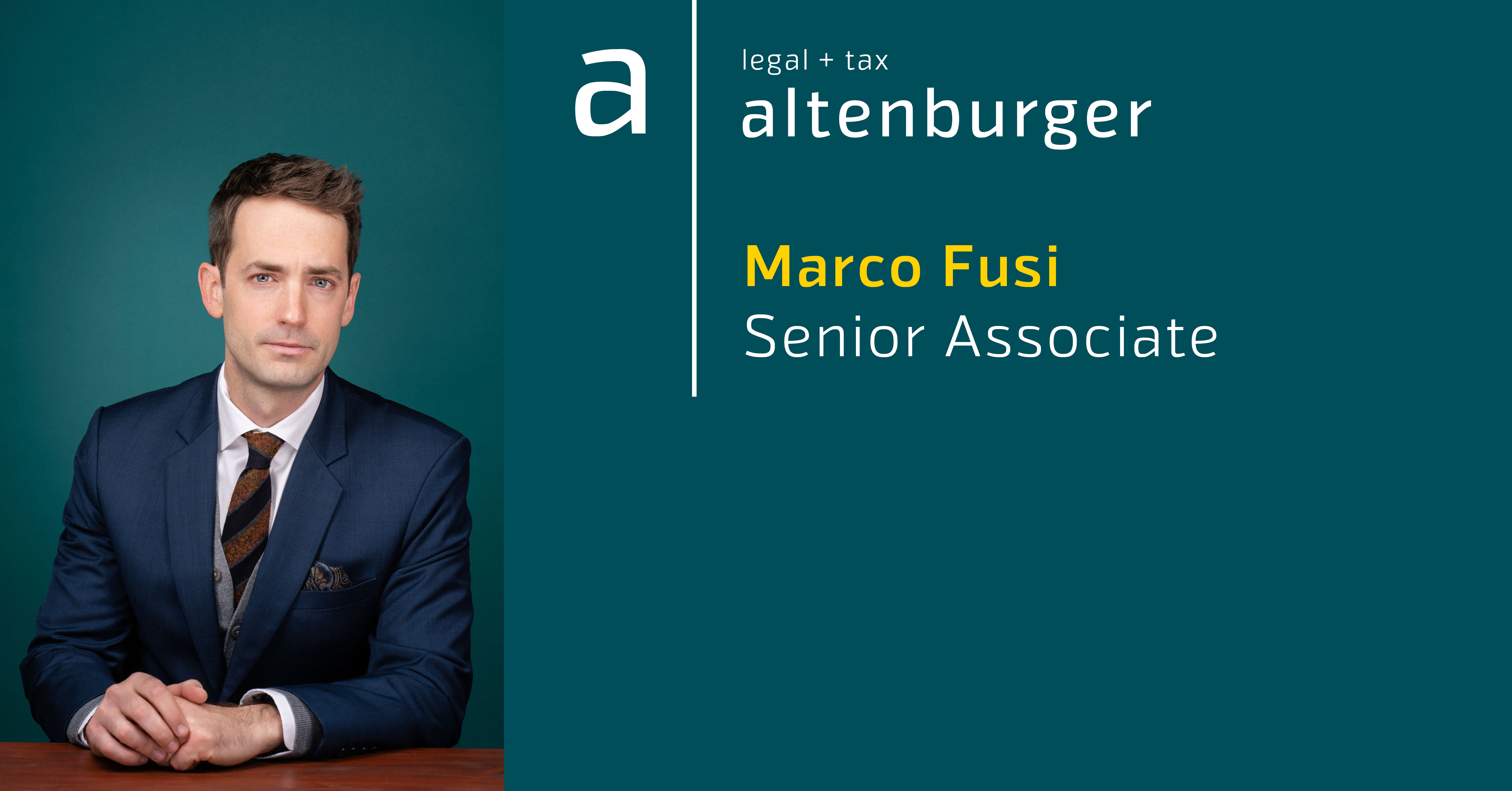 Marco Fusi, Senior Associate at Altenburger