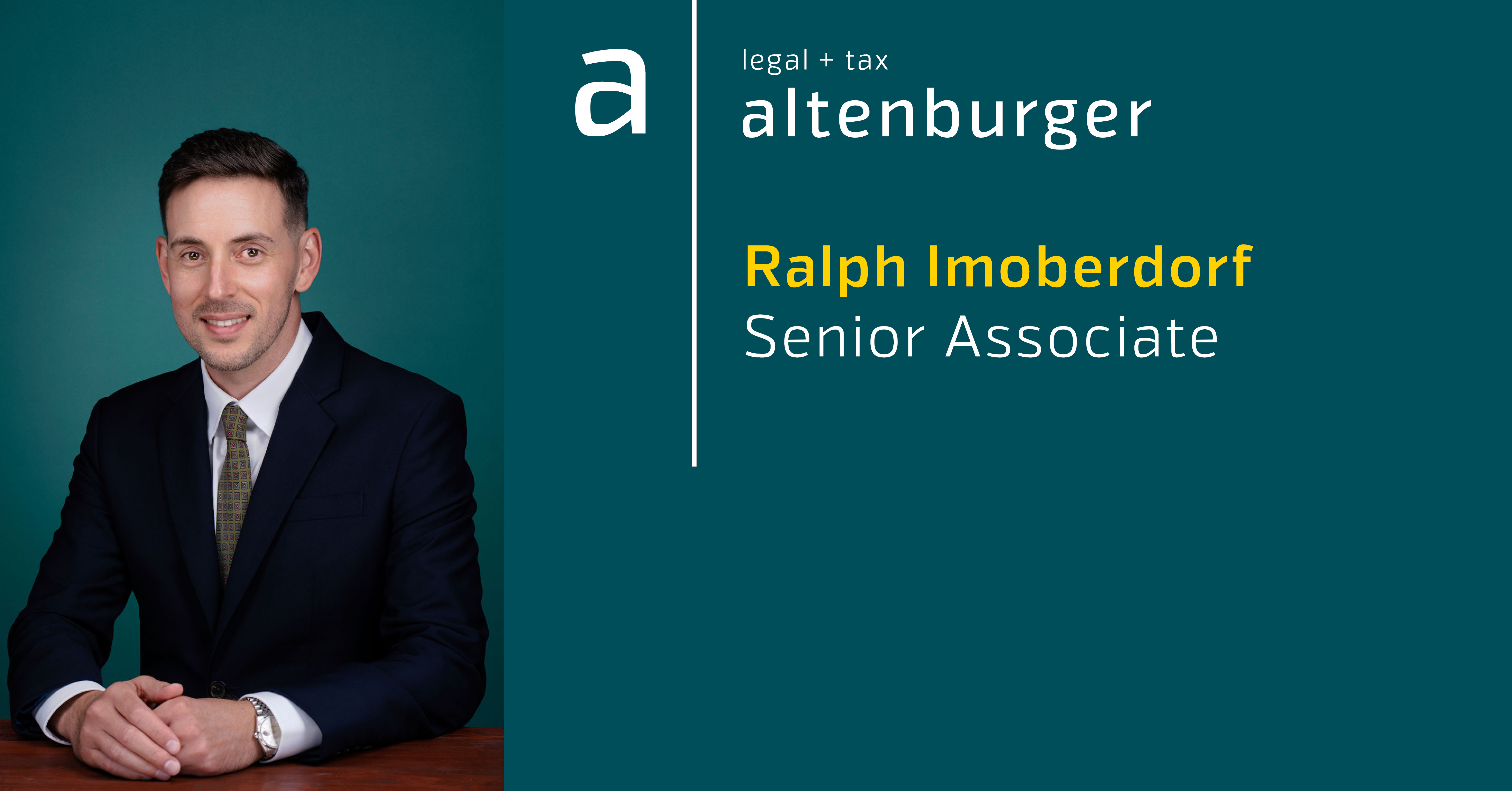 Ralph Imoberdorf, Senior Associate at Altenburger