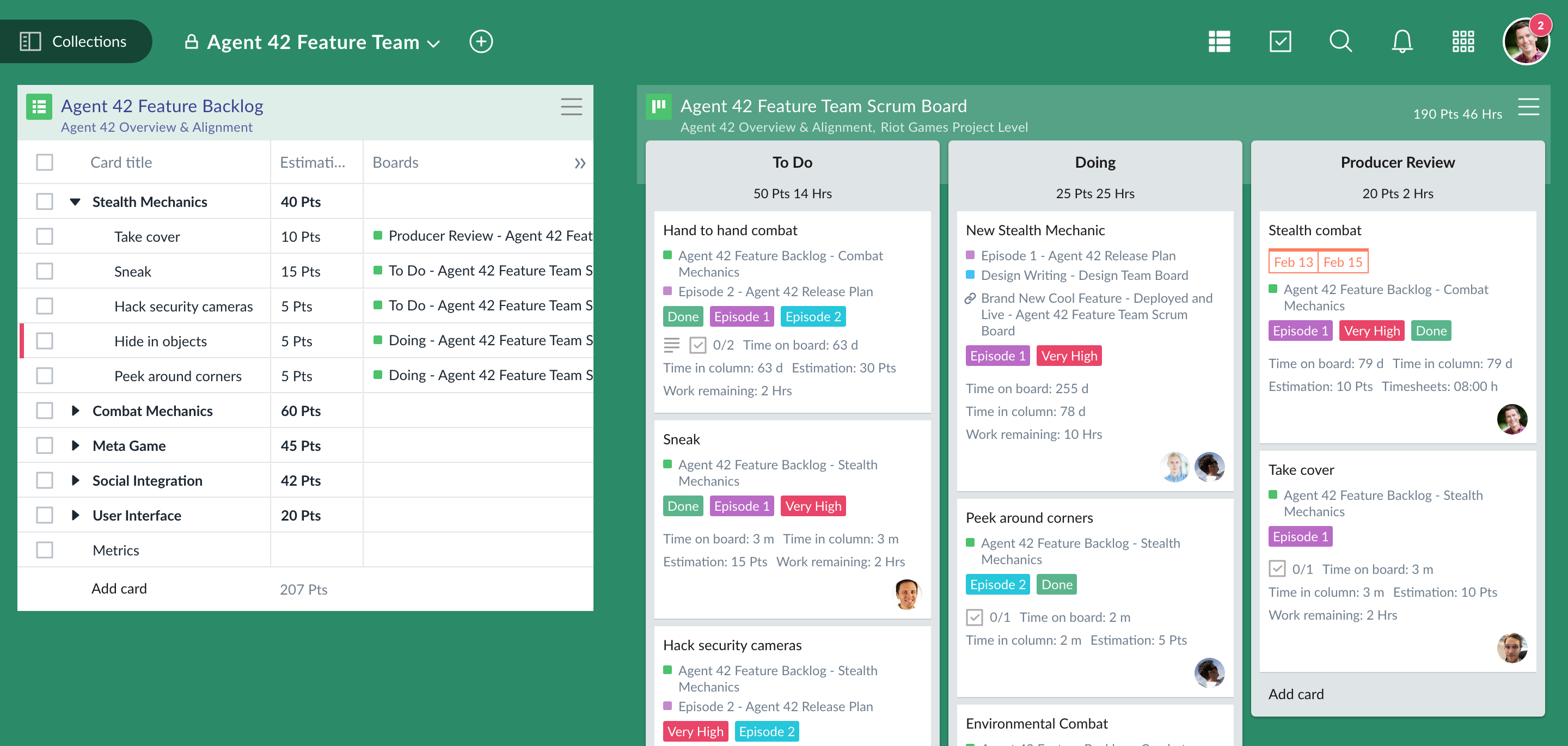 Favro | Agile at Scale — Mixing Scrum and Kanban in Favro