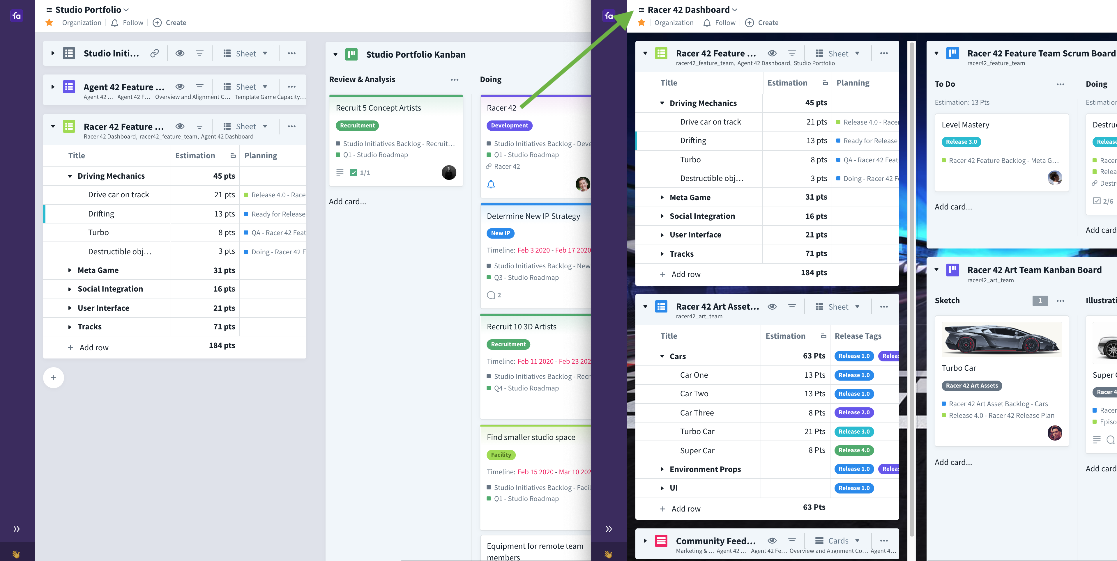 Favro | Favro for Game Development Teams
