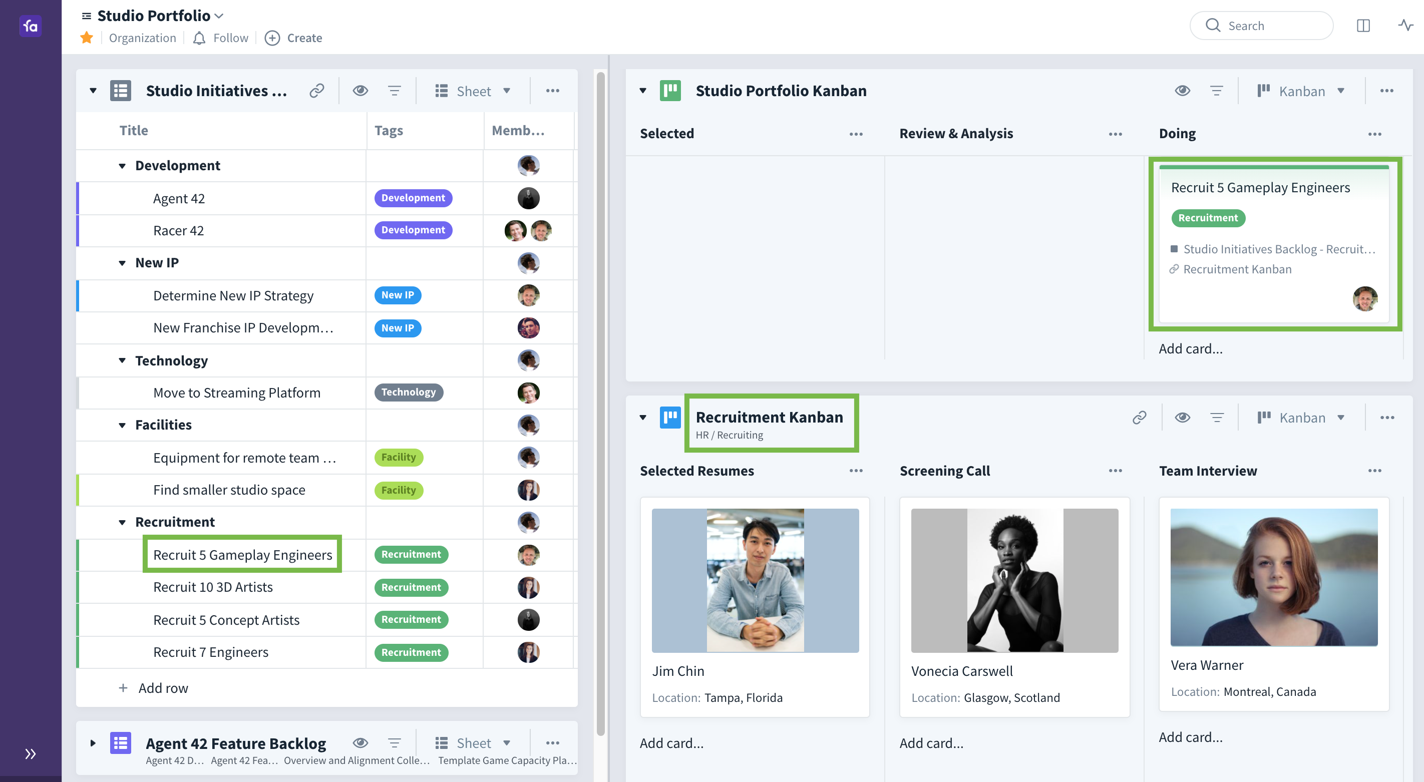 Favro | Favro for Game Studio Leadership