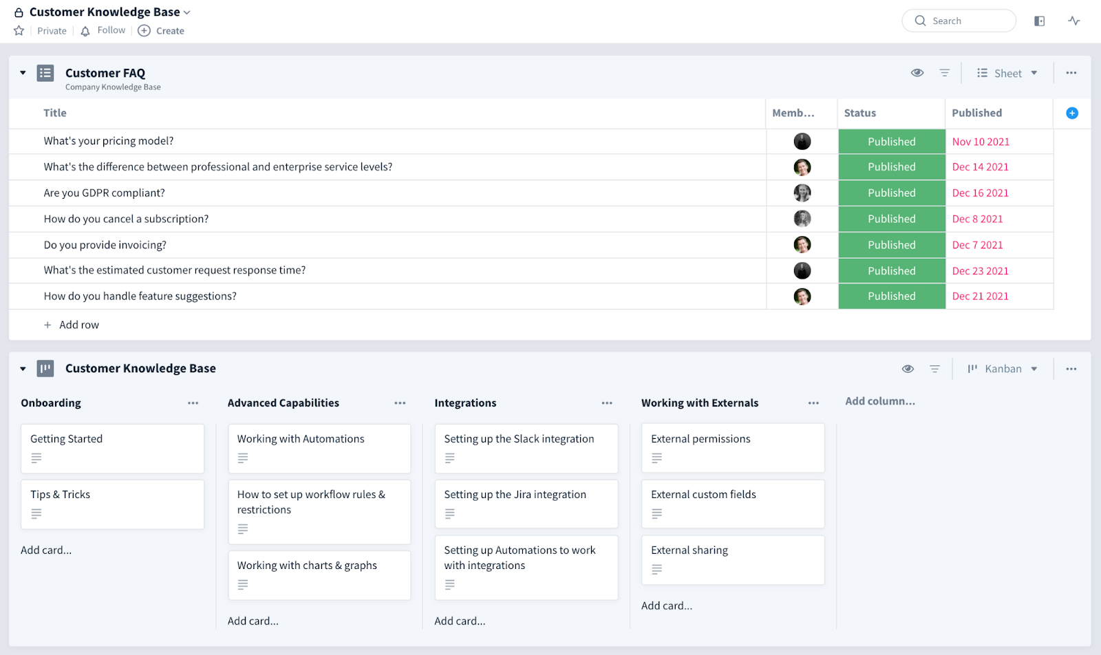 Favro | Setting Up a Knowledge Base in Favro