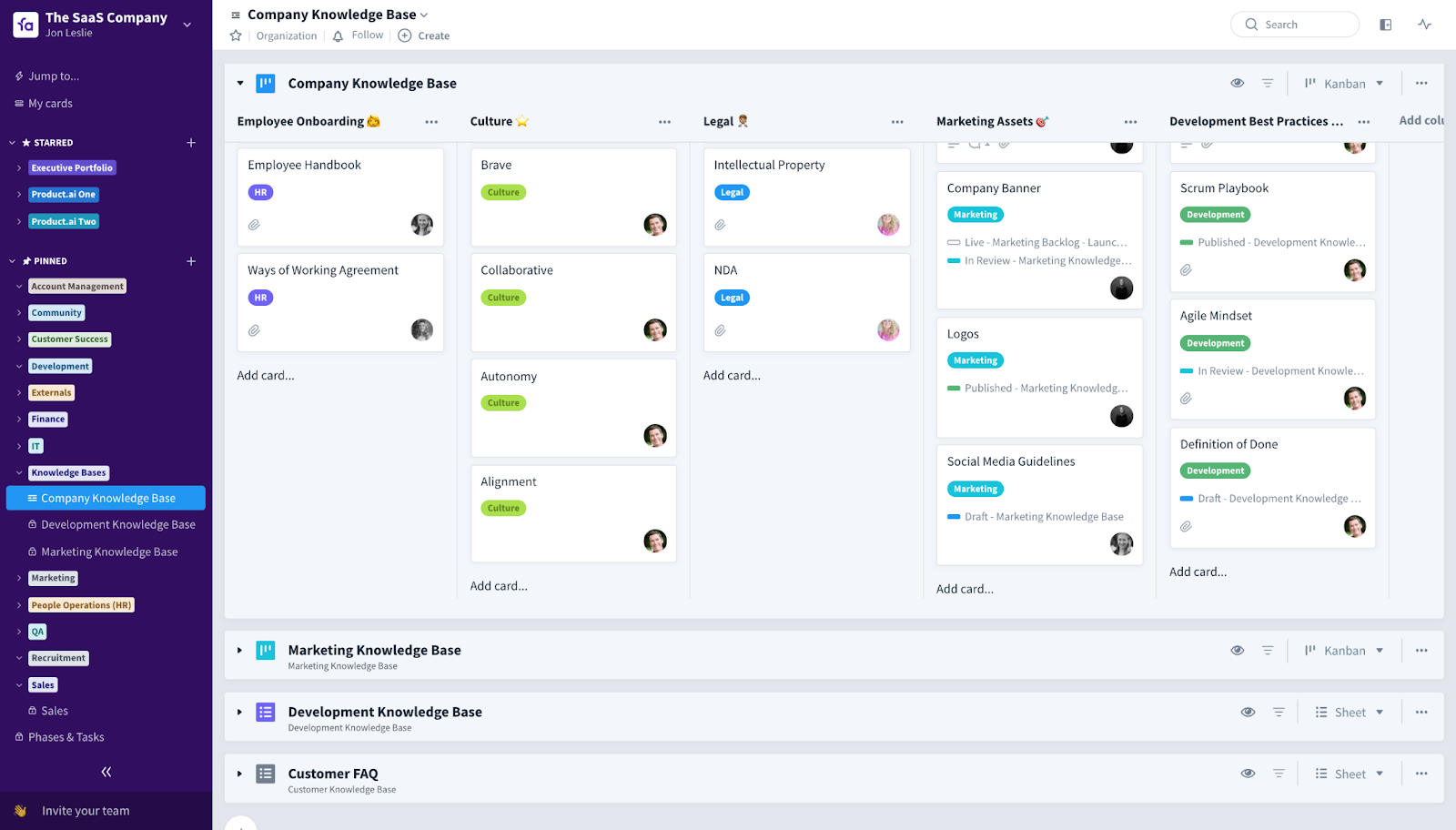 Favro | Setting Up a Knowledge Base in Favro