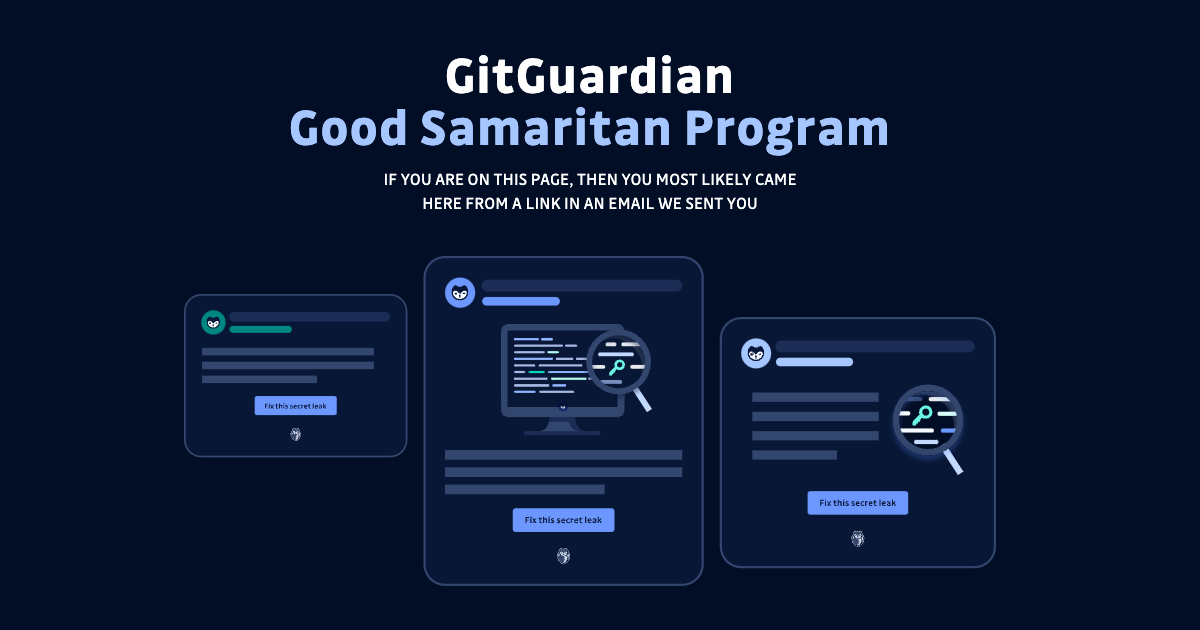 Good Samaritan Program | GitGuardian