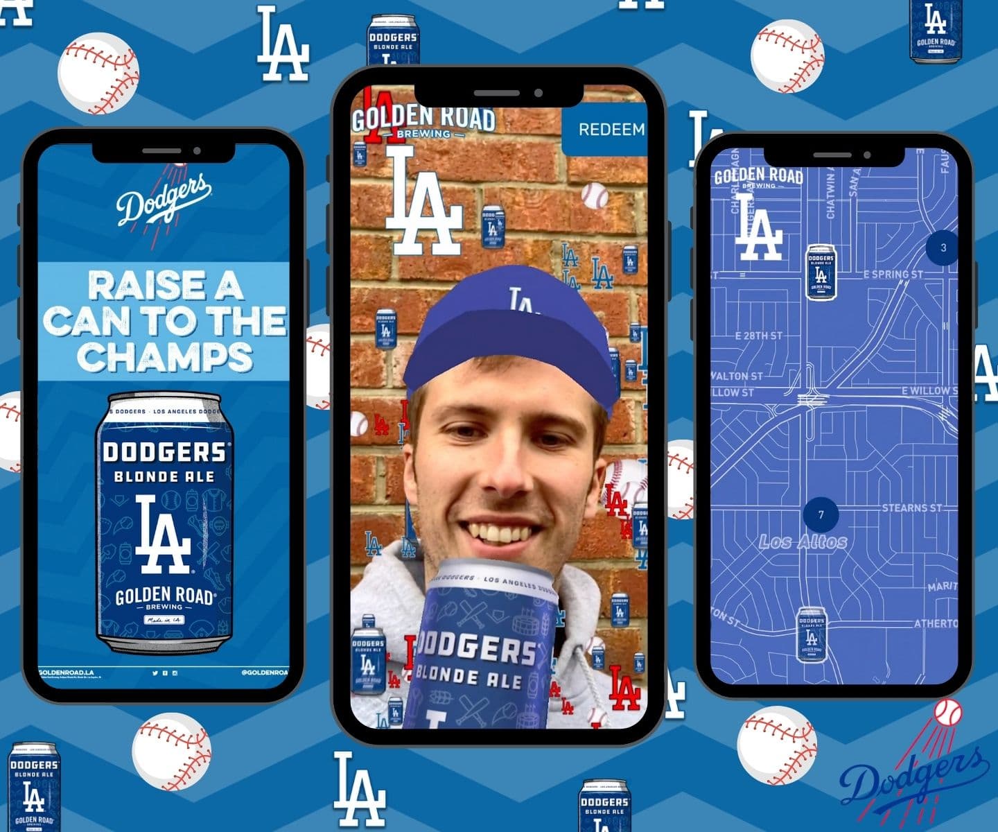 L.A. Dodgers And Golden Road Celebrate World Series Win With WebAR Face ...