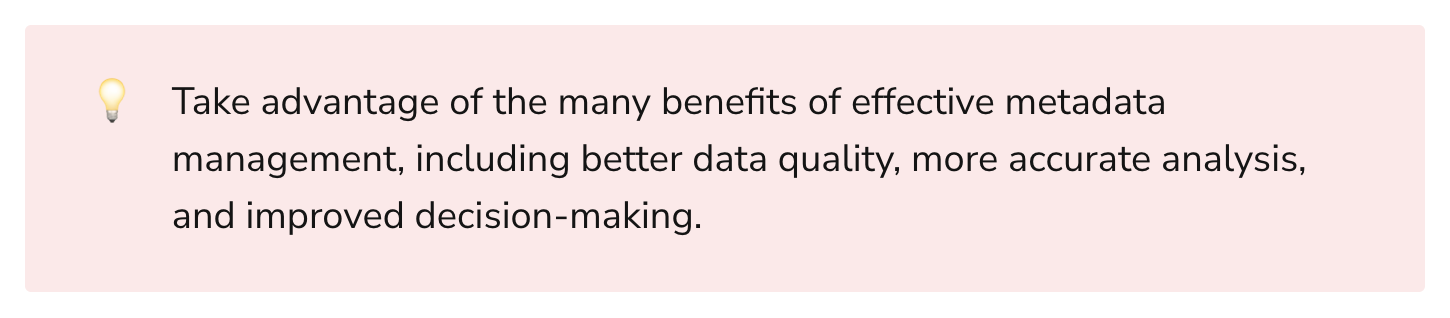 Metadata Management in Healthcare: Improving Patient Care and Research