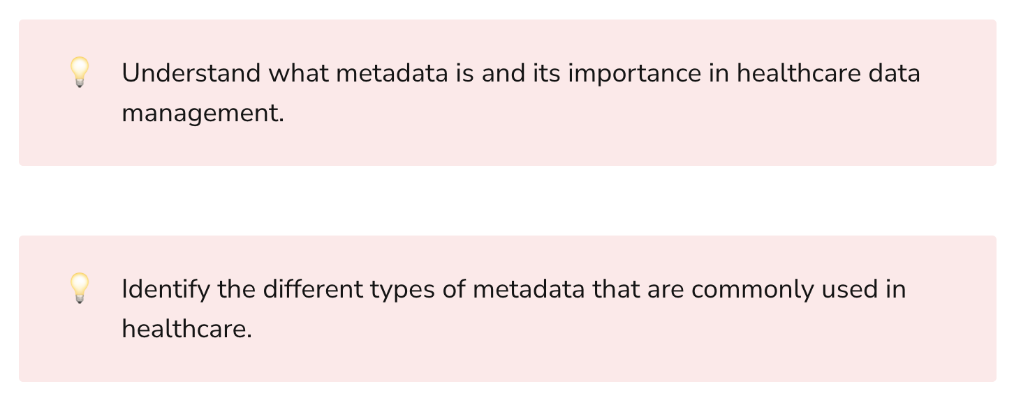 Metadata Management in Healthcare: Improving Patient Care and Research