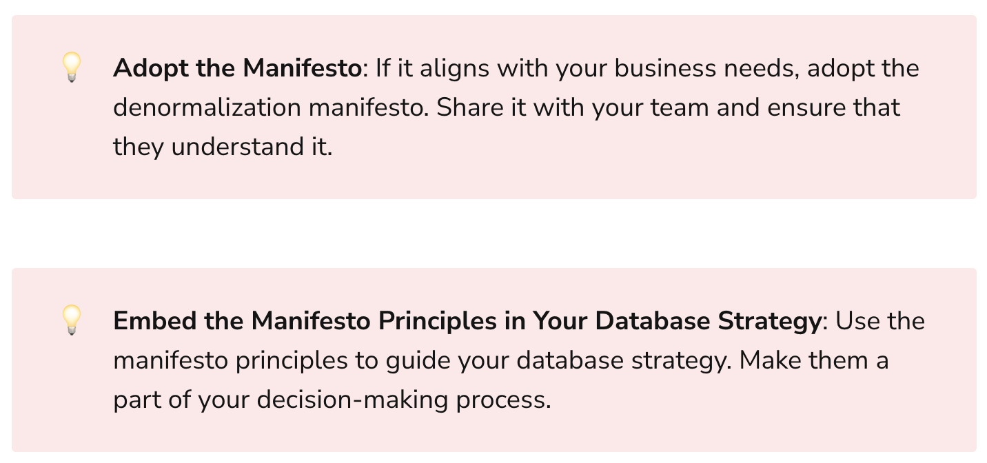 The Denormalize Database Manifesto: A Guide to Challenging Traditional ...