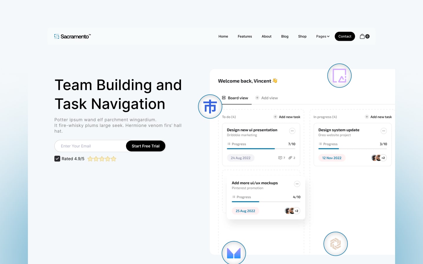 GoDaddy Font is → Boing