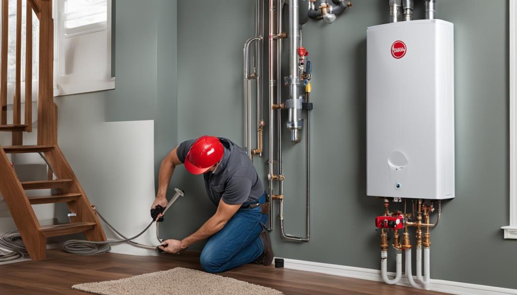 Experience Efficient Heating with Rheem Water Heater Tankless.