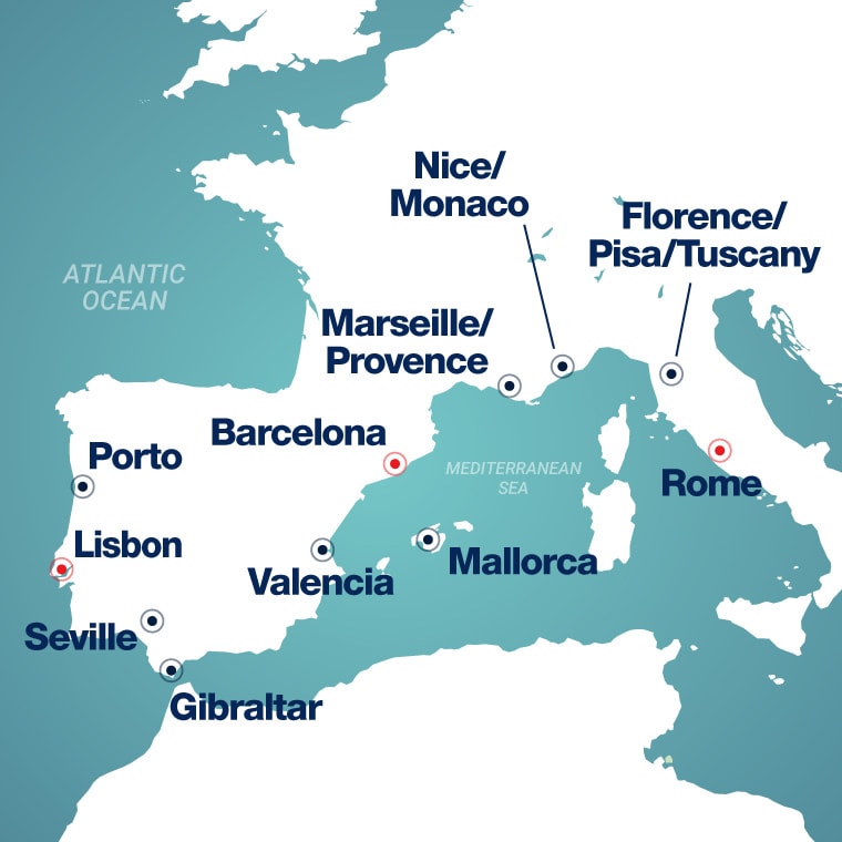 Mediterranean - CruisesForLess.com