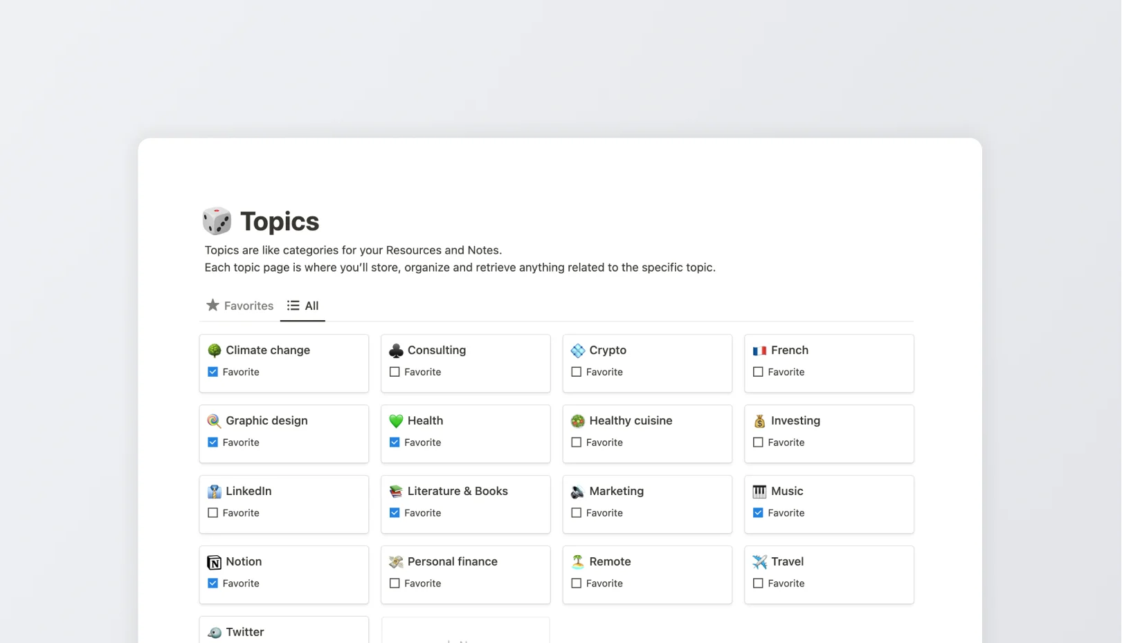 Notion Second Brain - Organize your life & knowledge