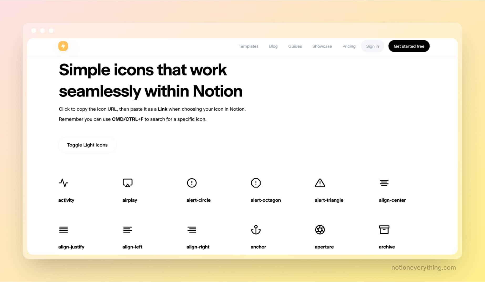 Notion icons: 15 FREE icon libraries for Notion