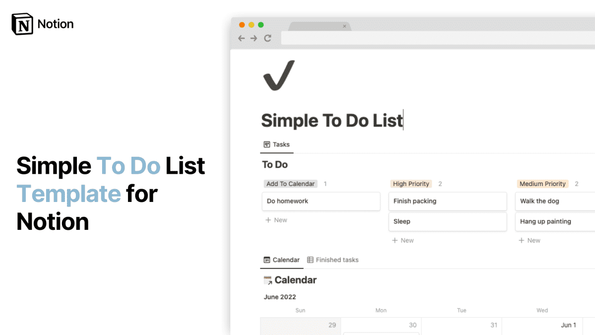 Simple To Do List | Notion Everything