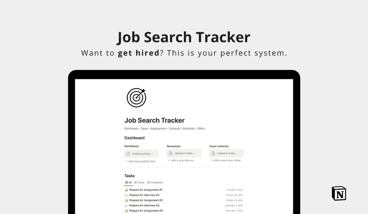 Job Search Tracker | Notion Everything