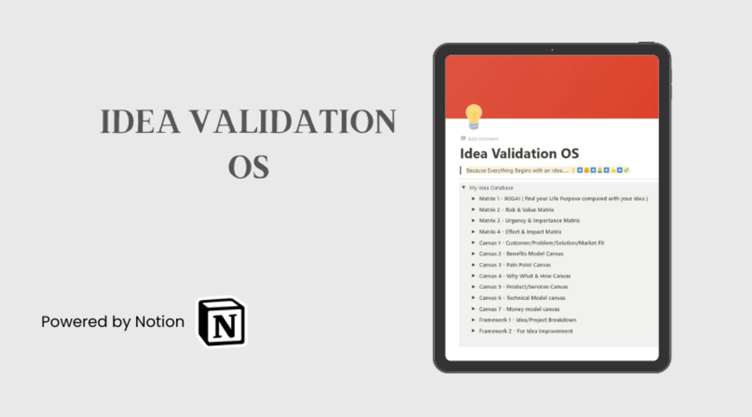 Idea Validation OS | Notion Everything
