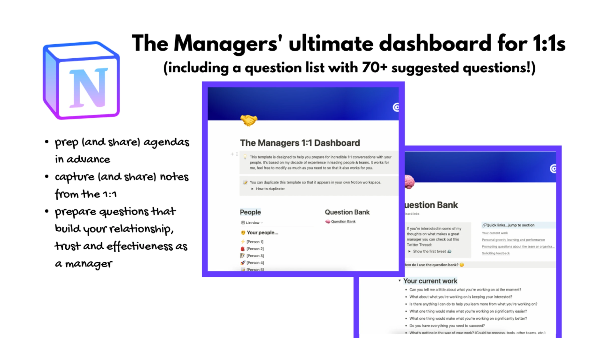 The ultimate dashboard for 1:1s for Managers (with 70+ suggested ...