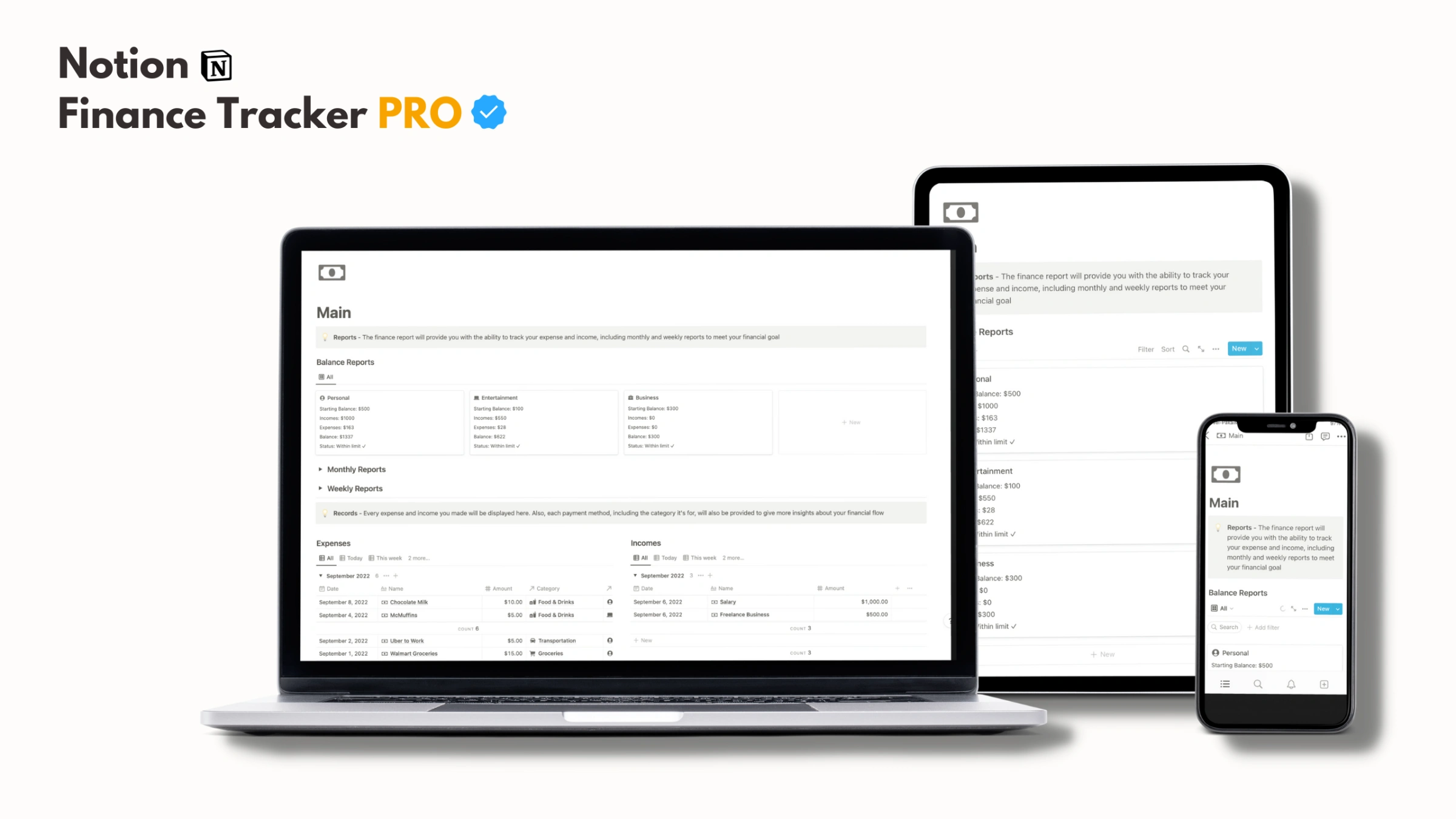 Notion - Finance Tracker PRO | Notion Everything