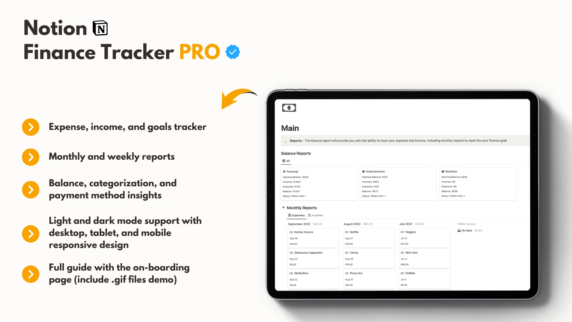 Notion - Finance Tracker PRO | Notion Everything