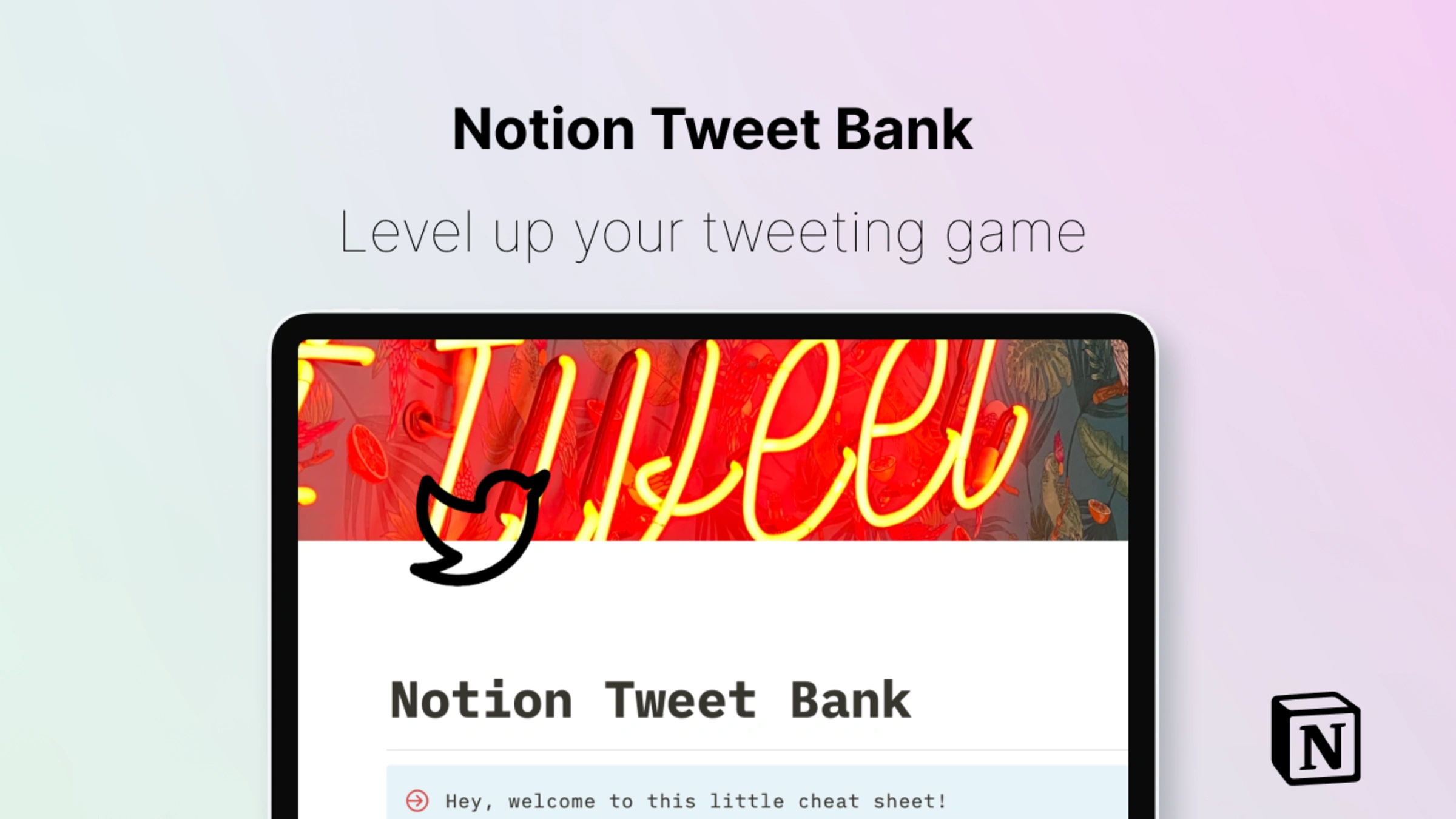 Tweet bank for Notion Creators | Notion Everything